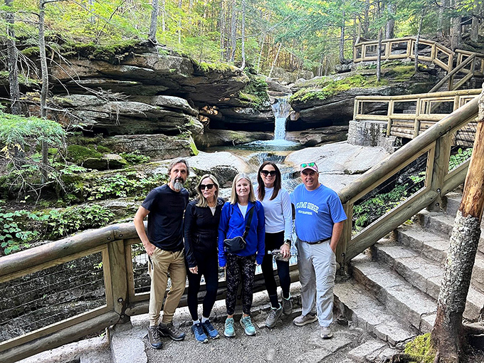 The viewing platform brings people together. Nothing unites strangers like standing before natural beauty that makes everyone reach for their cameras simultaneously.