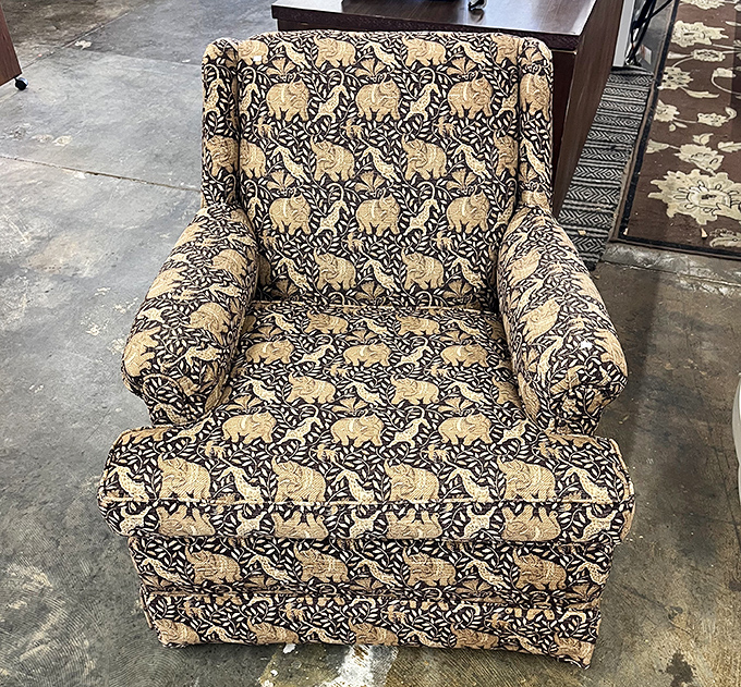 This wingback chair has more character than most reality TV shows, and it's infinitely more comfortable.