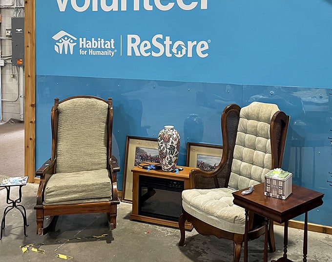 These wingback chairs have more character than most people you'll meet, patiently waiting for their second act in someone's living room.