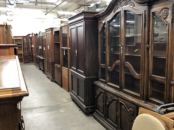 This furniture gallery showcases wooden pieces that would make antique dealers weep with pure envy.