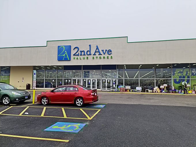 2A's bold signage shouts what savvy shoppers already know&mdash;this isn't just thrifting, it's a supersized treasure hunt under one roof.