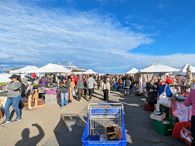 Bay views and vintage treasures make Alameda Point a Northern California dream for serious collectors and casual browsers alike.