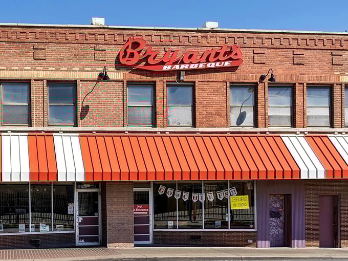 Arthur Bryant's classic brick fa&ccedil;ade has witnessed decades of barbecue pilgrims making their way to Kansas City's smoke temple.