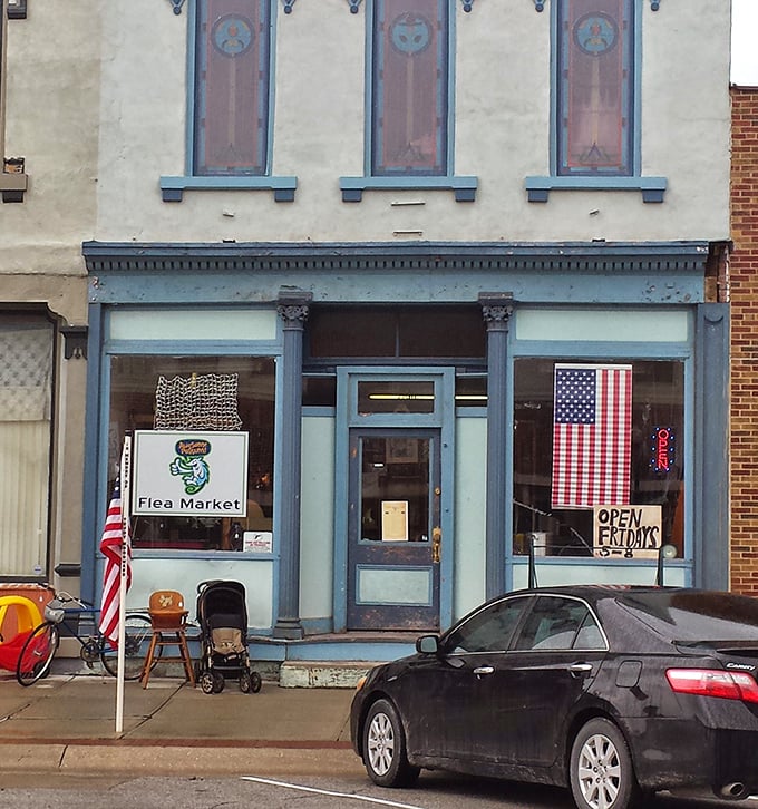 Books, bottles, and memories line these shelves at Awesome Possum &ndash; each item waiting for its next chapter.
