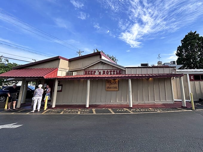 No-frills exterior, all-thrills interior - where honest steakhouse tradition serves up legendary beef without the pretense.