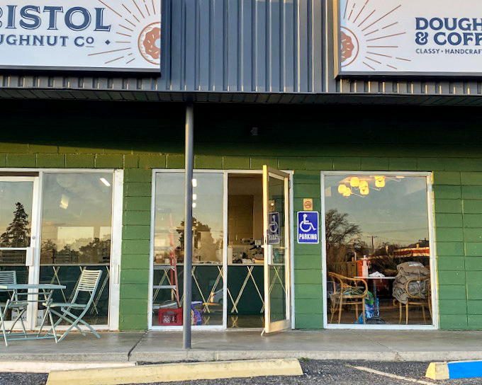 Bristol's moody green exterior hints at the artisanal approach within. This isn't just breakfast—it's a doughnut experience worthy of your Instagram feed.