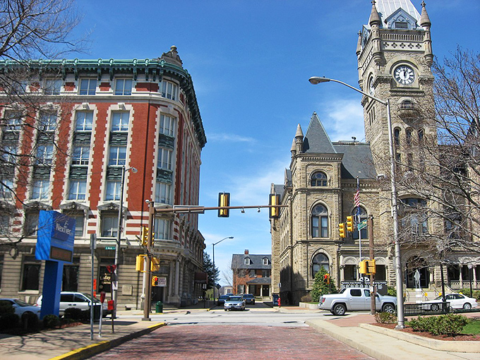 Butler's historic clock tower stands sentinel over the town square, marking time in a place where retirement dollars stretch longer.
