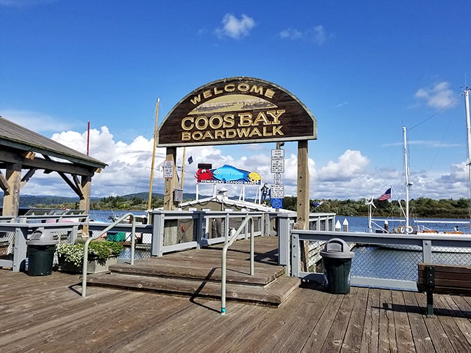 Coos Bay's working waterfront buzzes with authentic maritime energy, where fishing boats tell stories of ocean adventures.