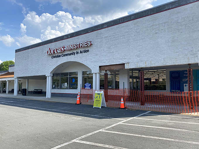 Dorcas Ministries' white fa&ccedil;ade might seem plain, but inside lies a kaleidoscope of pre-loved possibilities.