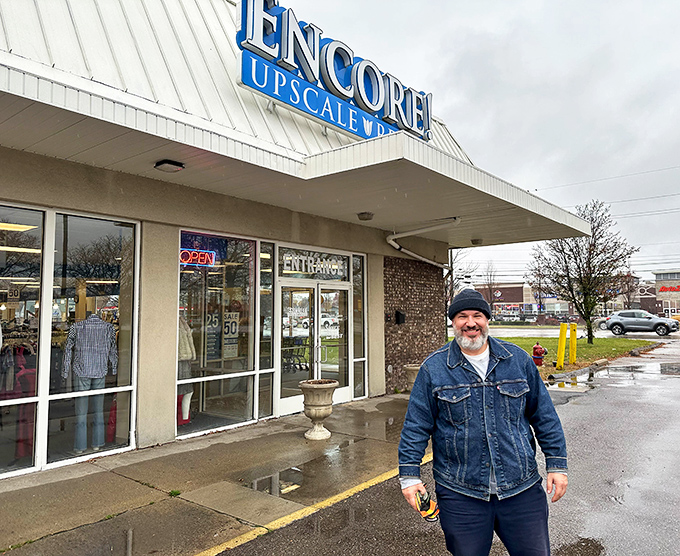 Encore's storefront welcomes shoppers with a smile and the promise of upscale finds at downscale prices. The thrill of the hunt begins here!