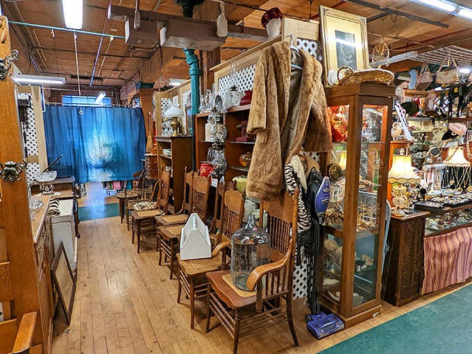 Vintage meets modern in this indoor marketplace. Every aisle promises the thrill of discovery&mdash;like an archaeological dig with better lighting.