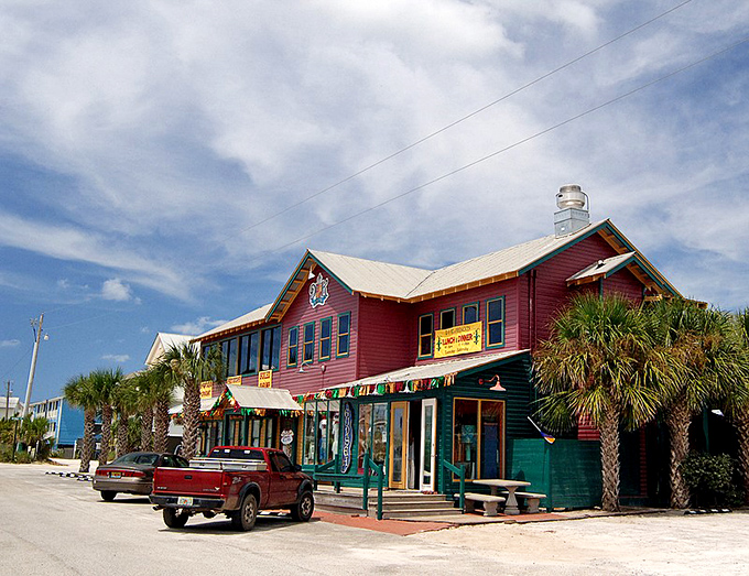 Grayton Beach's colorful shops look like they were painted with the same palette as its famous sunsets.