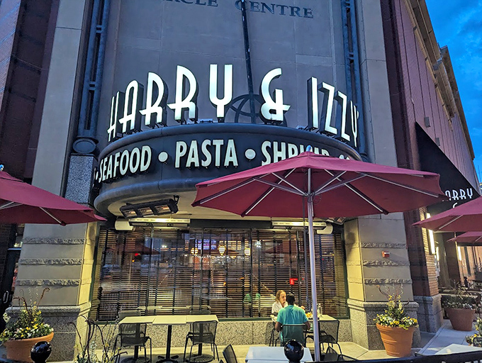 The bustling downtown location puts world-class steaks right where the city action happens, day or night, rain or shine.