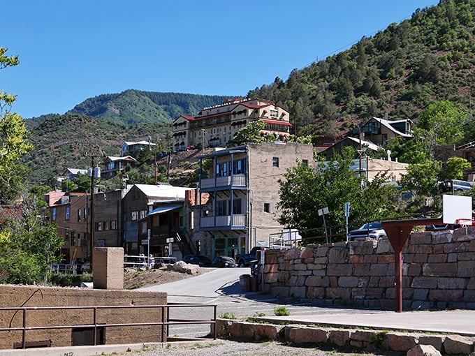 Jerome's buildings cascade down the mountainside &ndash; a town that literally lives on the edge.