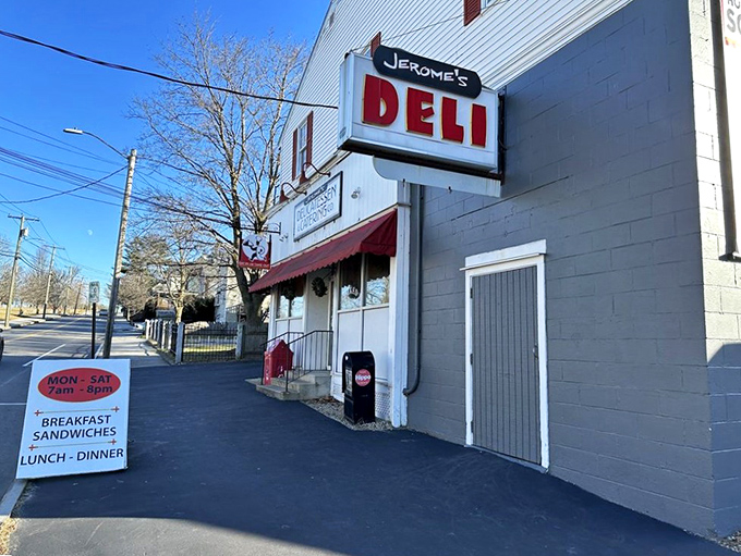 Jerome's classic deli sign has witnessed generations of Manchester residents falling in love with their sandwiches.