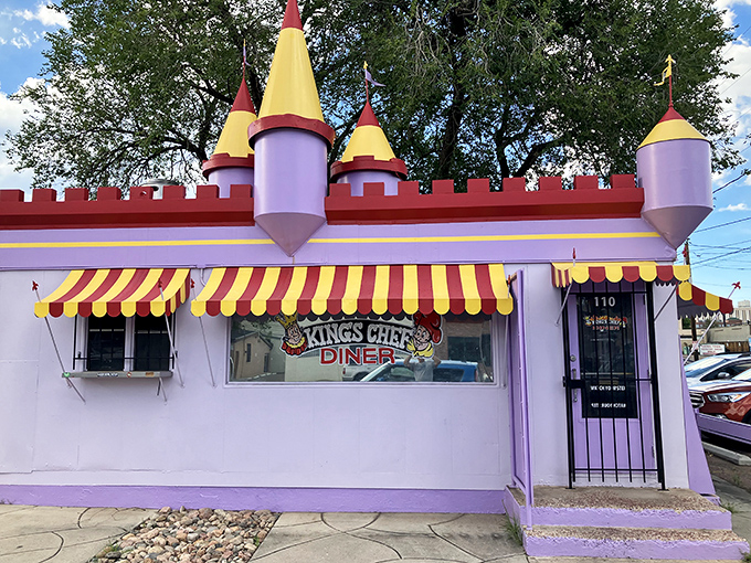 A purple castle serving breakfast fit for royalty! This whimsical fortress proves Colorado Springs has a sense of humor with its pancakes.