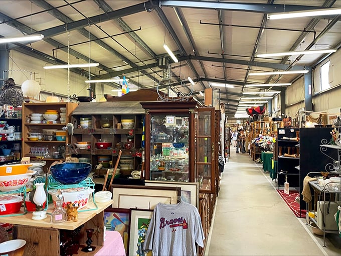 Antique furniture and vintage charm await inside Lakewood 400. Each piece has lived a life before potentially coming home with you.