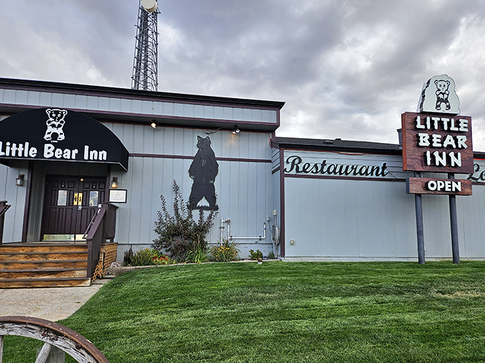 The Little Bear Inn's blue exterior belies the mammoth flavors waiting inside this Cheyenne institution.