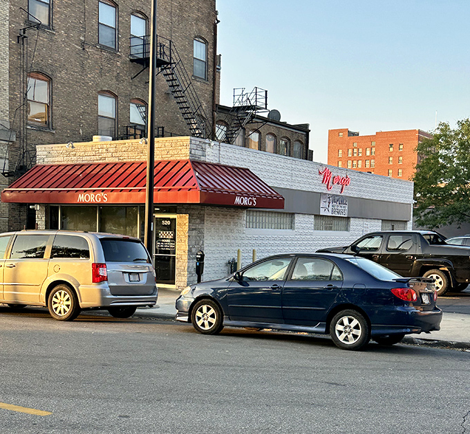 Simple red awning, serious flavor &ndash; sometimes the best comfort food comes from the most humble beginnings.