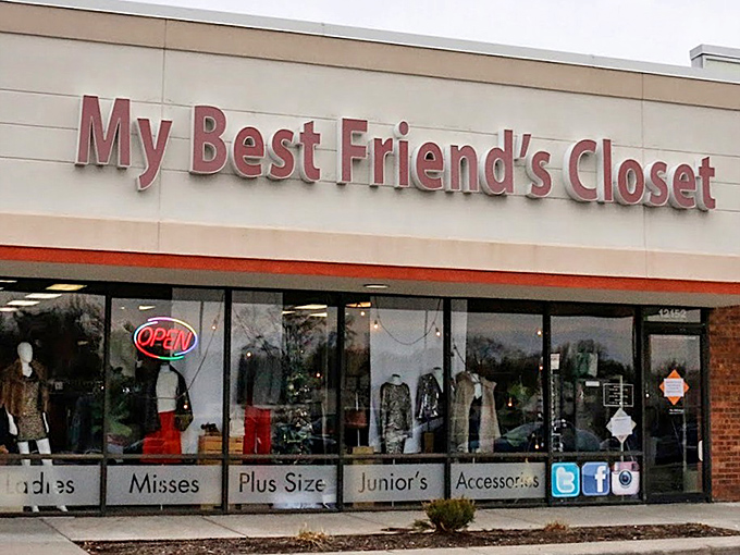 "My Best Friend's Closet" isn't just a name&mdash;it's a promise of fashion treasures for every body type, glowing warmly even on Shawnee's grayest days.