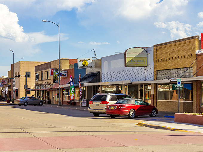 Ogallala's sun-drenched downtown looks like the perfect movie set for "Honey, I Time-Traveled to the Old West." Those storefronts have stories!