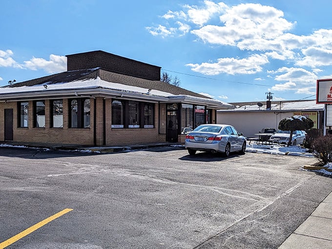 Olneyville's simple brick building houses Rhode Island hot dog royalty&mdash;no castle required.