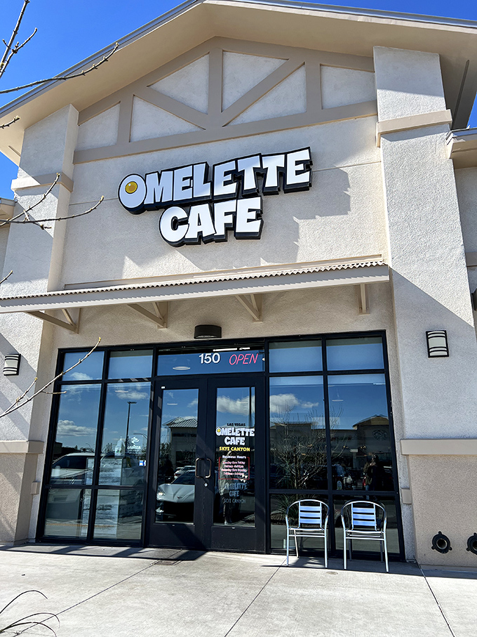 Omelette Cafe's sleek exterior houses egg masterpieces that would make Picasso jealous. Art you can eat with a side of crispy potatoes!