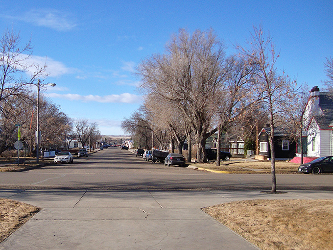 Tree-lined streets in Plentywood offer peaceful living where your dollar stretches further than your morning walk.