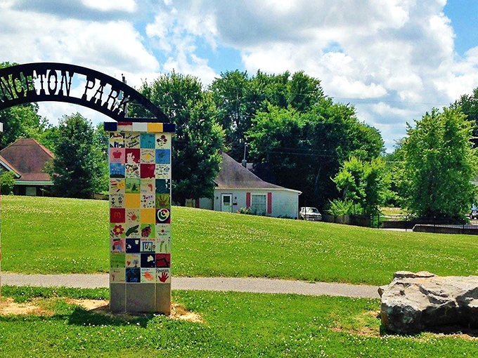 Princeton's "WOW Park" entrance is like the pearly gates to retirement heaven, minus the hefty admission fee.