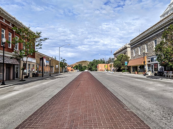 Rawlins' distinctive brick-paved center stretches like a red carpet, inviting you to affordable small-town living with architectural flair.