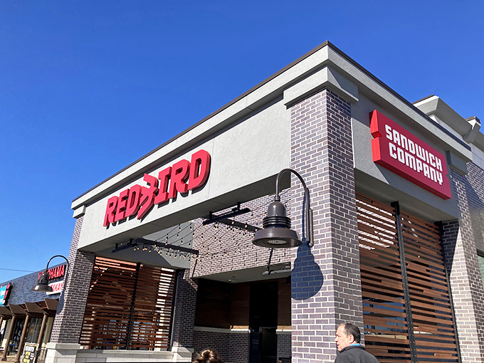 Contemporary cool with outdoor seating - because great sandwiches deserve to be enjoyed under Kansas skies.