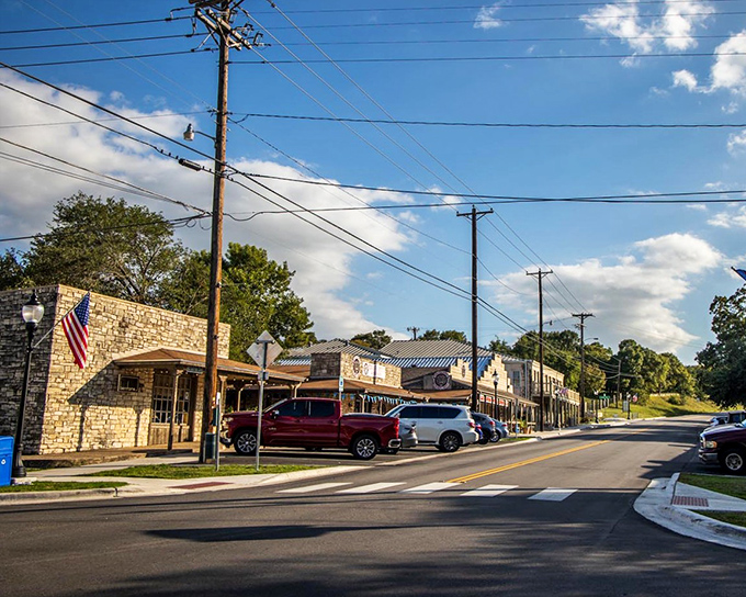 Salado's charming main street looks like it was plucked straight from a Texas postcard &ndash; where shopping is an all-day affair.