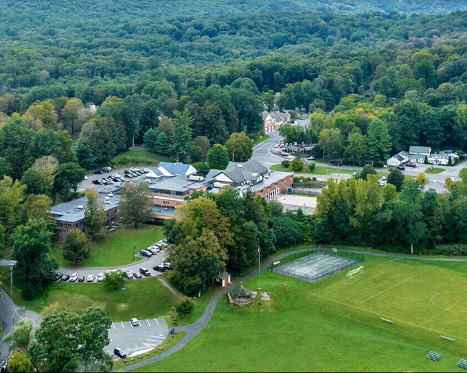 This aerial view of Sherman shows how small towns can pack big charm into every tree-lined street and friendly corner.