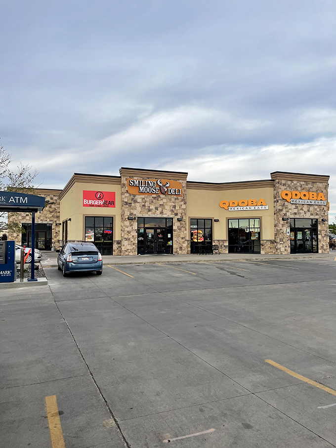 Smiling Moose Deli's modern stone facade houses sandwich innovations that are anything but ordinary.