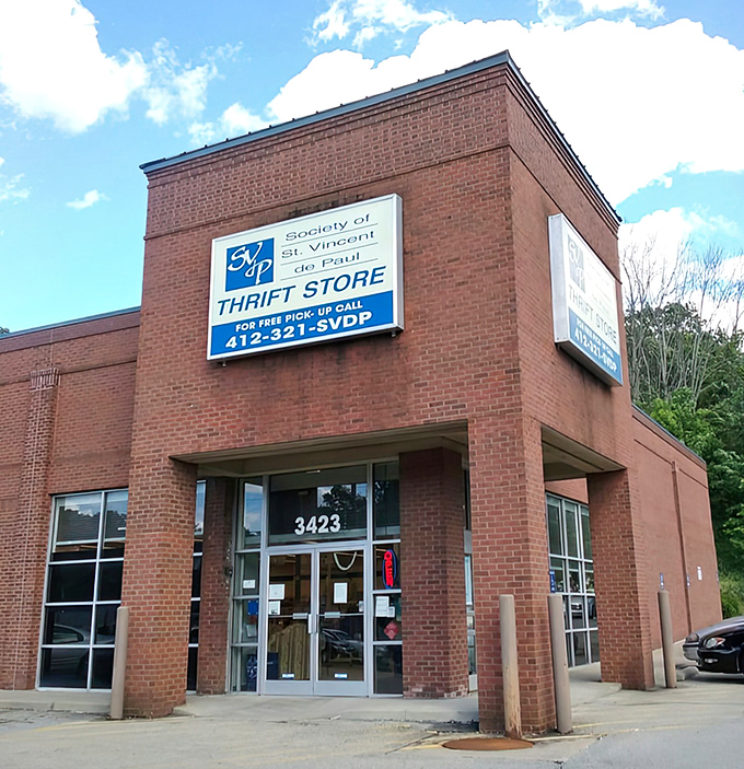 This brick building houses vintage treasures and modern finds alike. St. Vincent de Paul's mission comes with amazing deals!