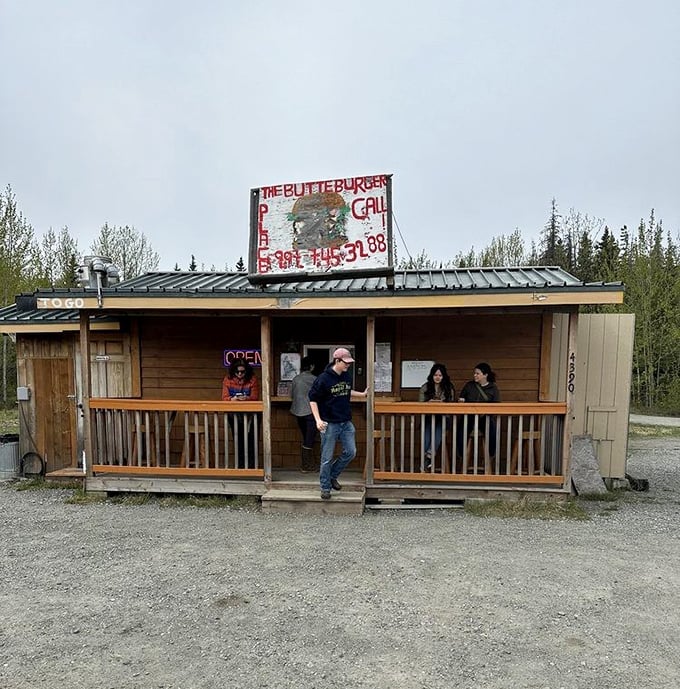 A humble burger shack with a million-dollar view &ndash; only in Alaska could your fast food come with a side of majestic mountains.