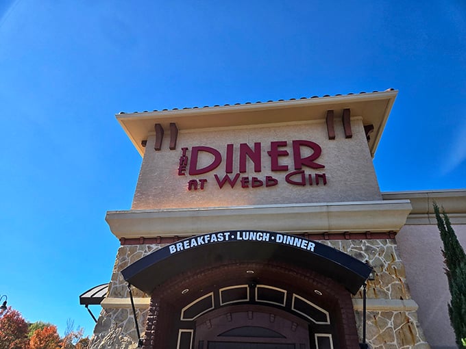 The Diner at Webb Gin's impressive stone facade suggests this isn't your average greasy spoon &ndash; it's breakfast with ambition.
