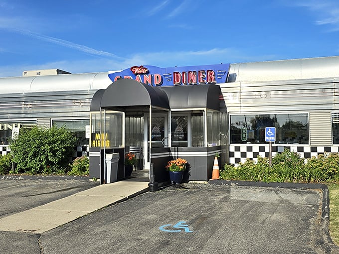 The Grand Diner's classic lines and checkered trim transport you back to a time when breakfast was an event, not just a meal.