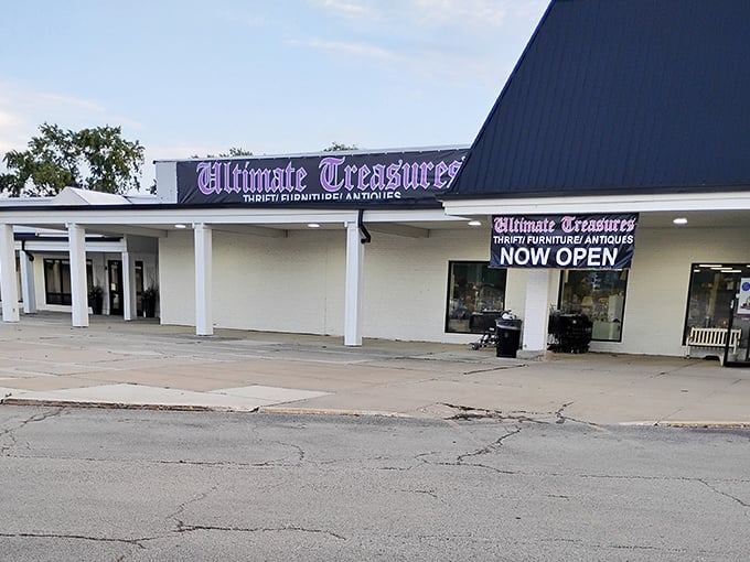 Ultimate Treasures lives up to its royal purple signage &ndash; a kingdom where secondhand furniture reigns supreme.