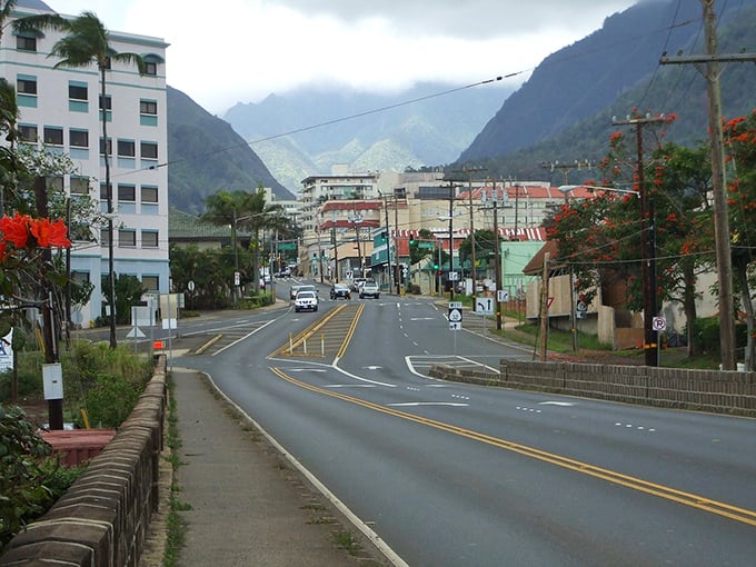 Wailuku's working-class streets bustle with real Maui life, where FedEx trucks and local businesses keep things refreshingly honest.