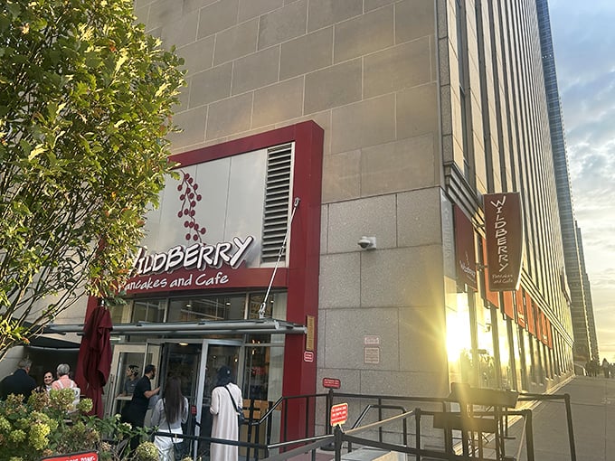 Wildberry's sleek downtown Chicago location doesn't prepare you for the breakfast artistry inside. Modern exterior, timeless morning flavors.