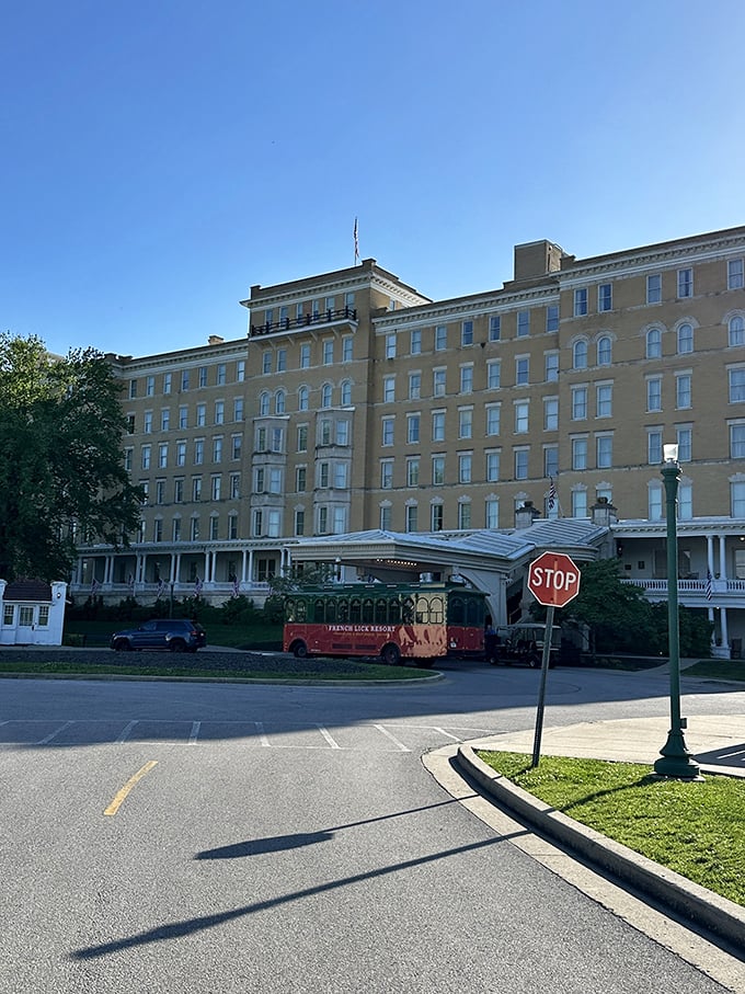 The French Lick Resort houses many treasures, but none more sizzling than what awaits behind these grand white doors.