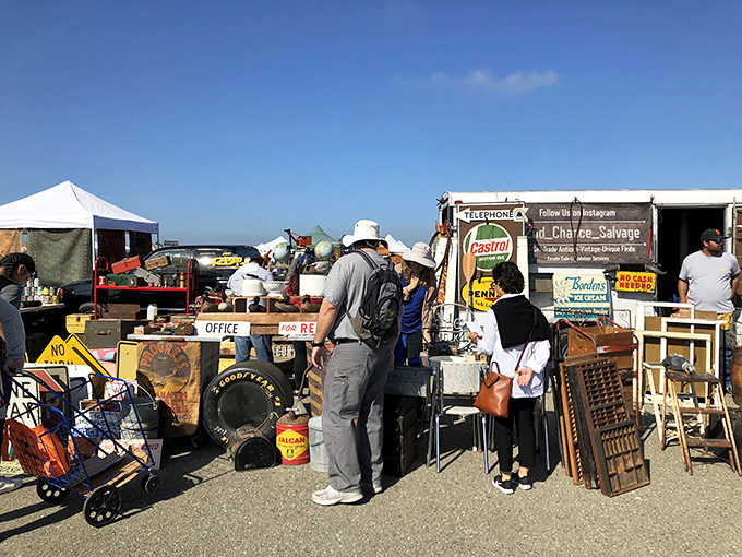 At Alameda Point Antiques Faire, the 20-year rule ensures authentic finds with history and character. No reproductions allowed!