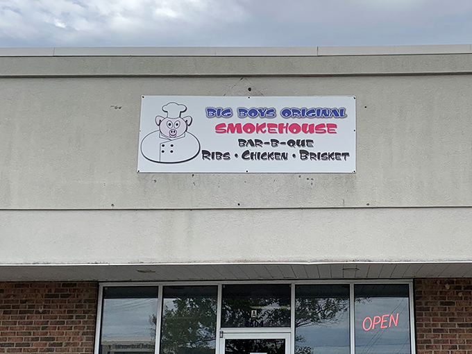 The simple sign at Big Boys tells you exactly what to expect. Sometimes the best barbecue comes with the least pretense.