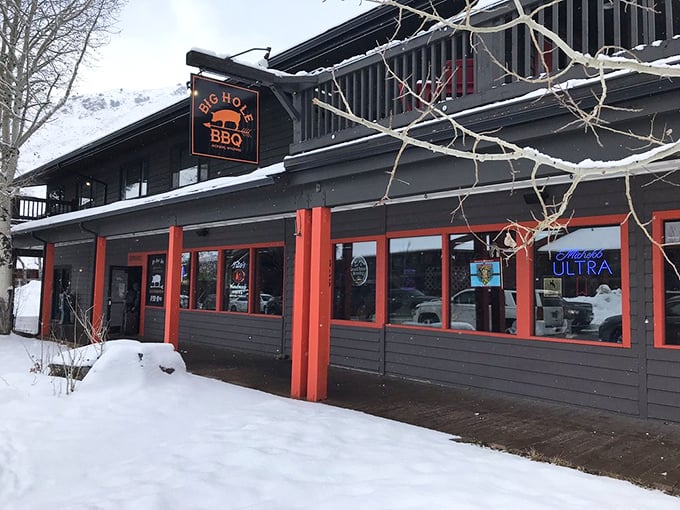 Modern meets traditional on Pearl Avenue - this BBQ joint looks ready for both tourists and locals.