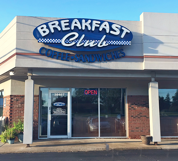 Breakfast Club (sign view): Not just for 80s movie fans! This Breakfast Club serves up morning classics that would make Molly Ringwald skip detention to visit.