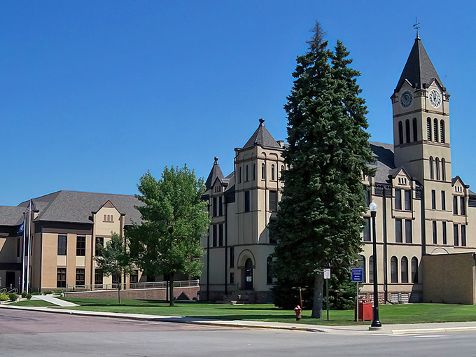 This stately building in Canton combines architectural grandeur with small-town affordability – history you can actually afford to live near.