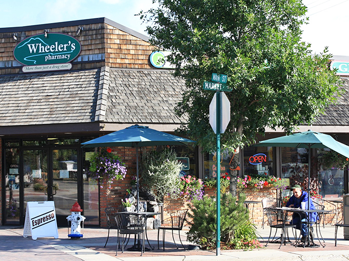 Wheeler's pharmacy blooms with flowers that prove some places still believe beauty matters as much as efficiency.