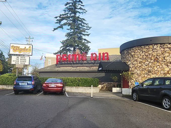 The kind of neighborhood joint where the bartender knows your order and the prime rib never disappoints.