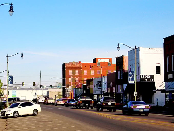 Downtown Durant offers that perfect small-town vibe where parking is plentiful and nobody's in a hurry. The kind of Main Street where you can actually breathe.